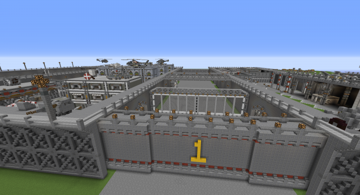 The end of the zombie outpost Minecraft Map