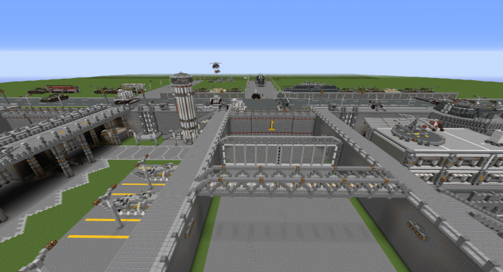 The end of the zombie outpost Minecraft Map