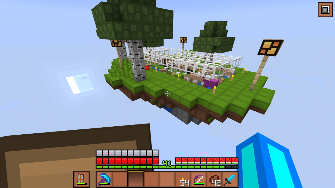 Survival Wool Farm Island Minecraft Map