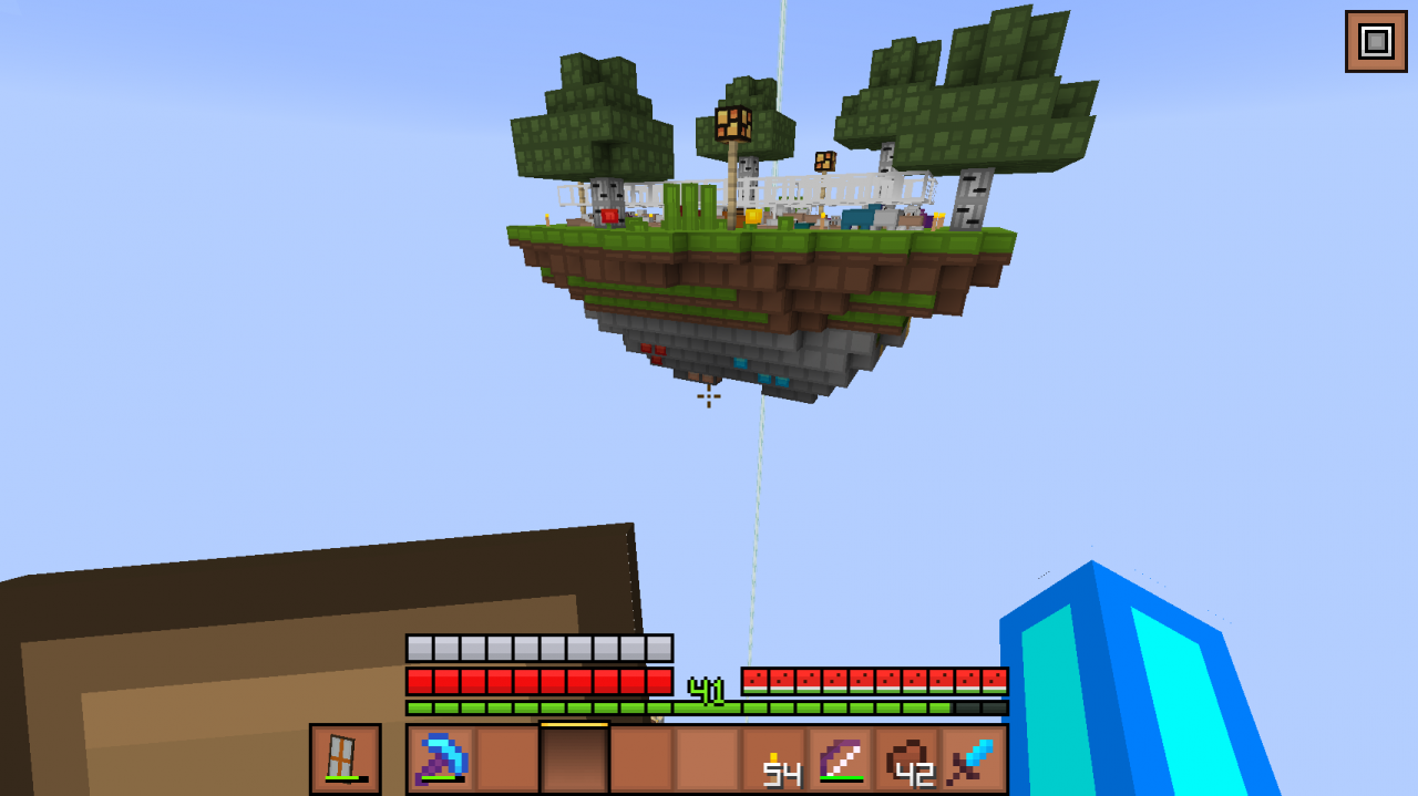 Survival Wool Farm Island Minecraft Map