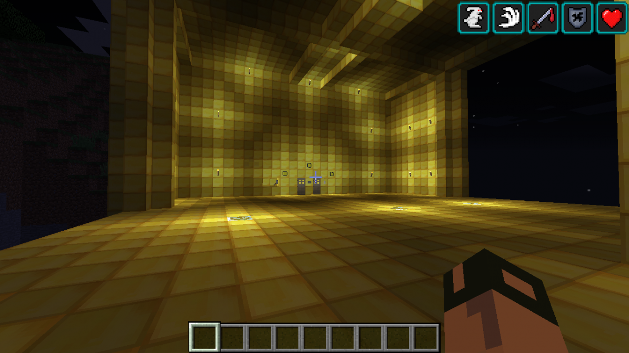 Golden House/bunker Minecraft Map