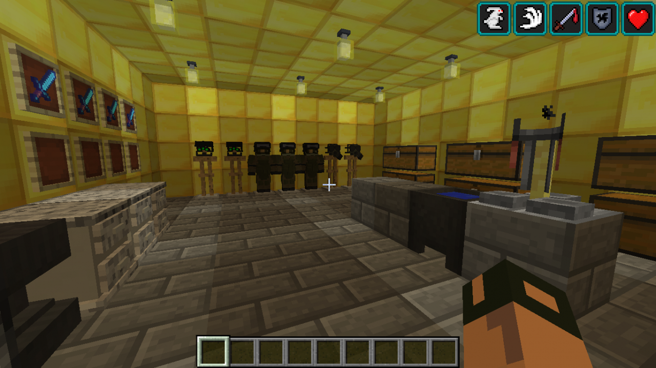 Golden House/bunker Minecraft Map