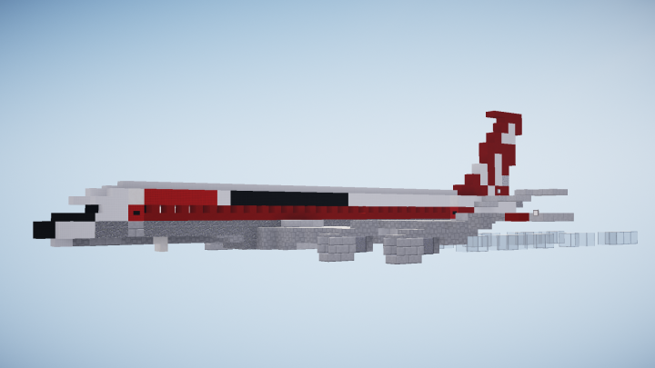 Boeing 707 1:1 Qantas Minecraft Map