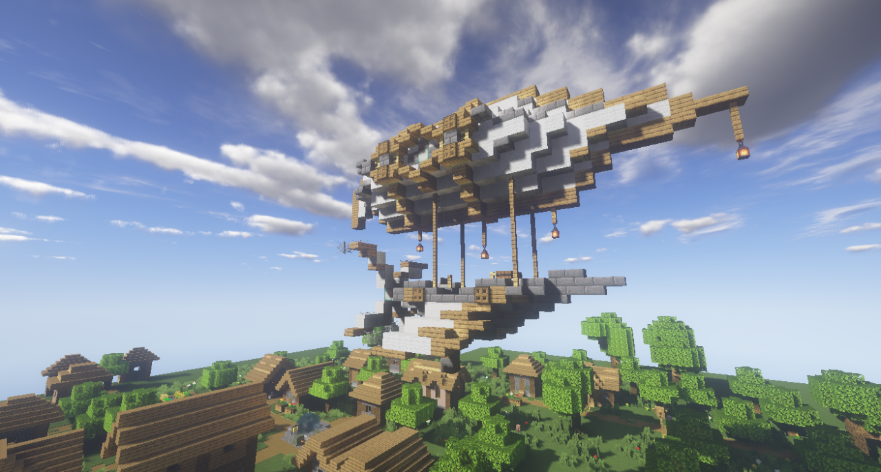 Epic Airship Tutorial + Download Minecraft Map