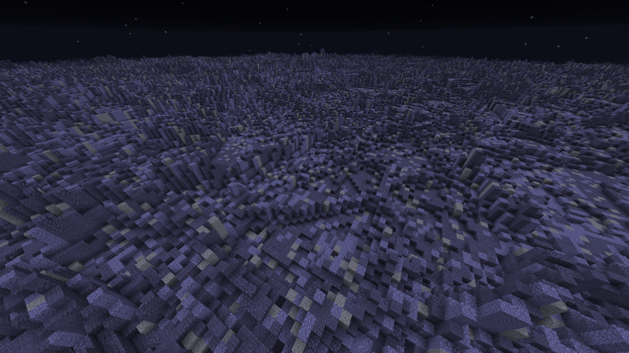 Custom Moon Terrain - Rocky Barren Planet - ↓ DOWNLOADABLE ↓ Minecraft Map