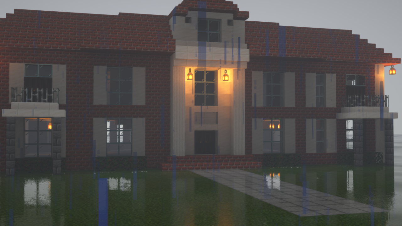 *New Brick Styled Mansion Minecraft Map