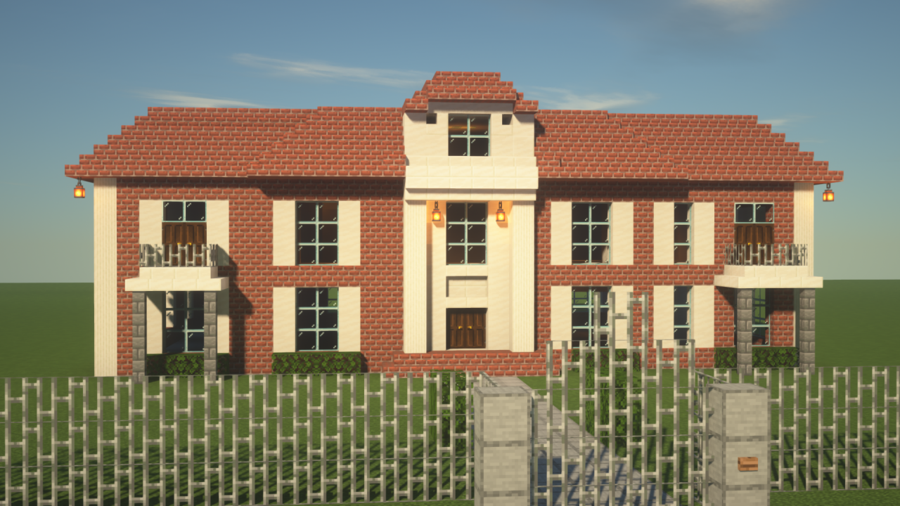 *New Brick Styled Mansion Minecraft Map