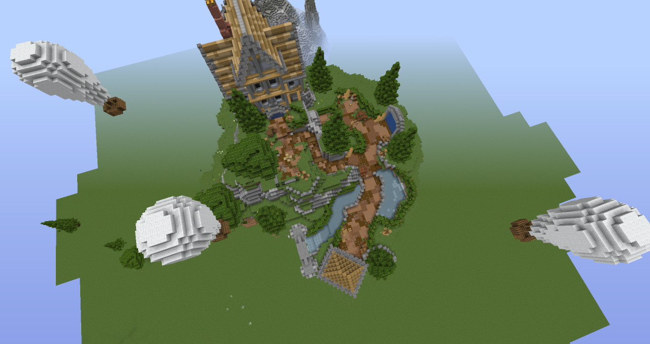 Small scale island hub Minecraft Map