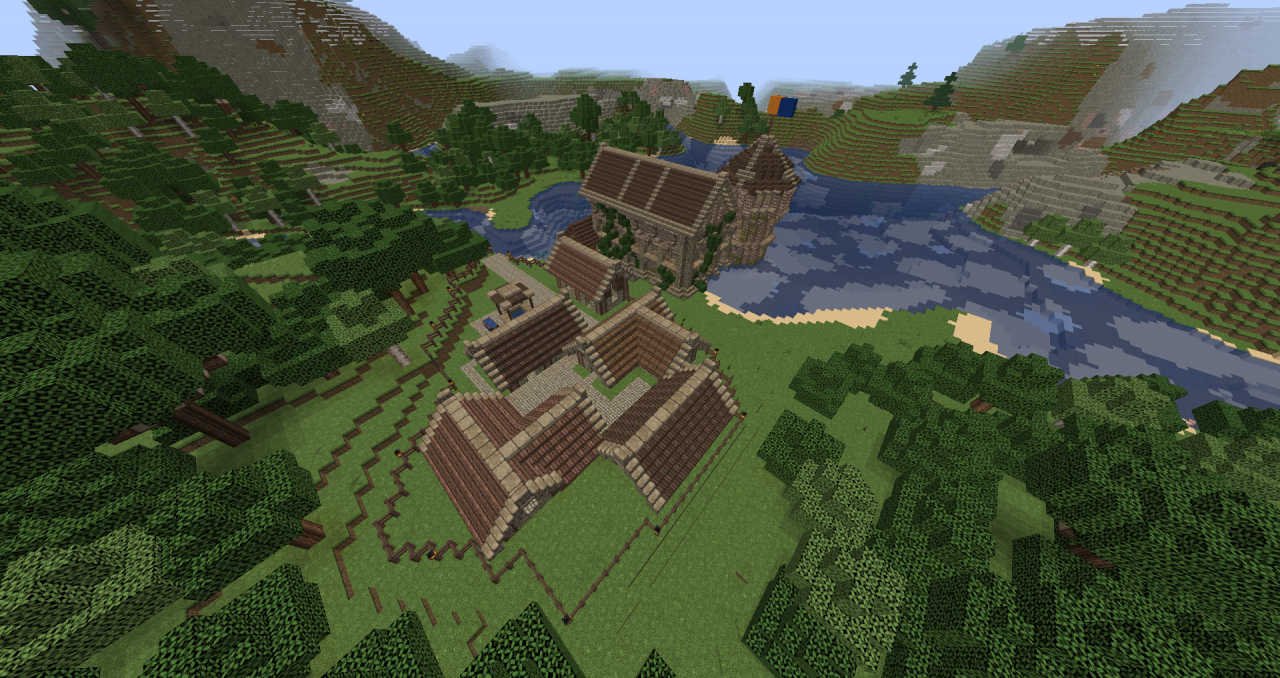 Lakeside Medieval Manor Minecraft Map