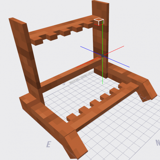 {3D Model} Acacia Weapon Rack Minecraft Texture Pack