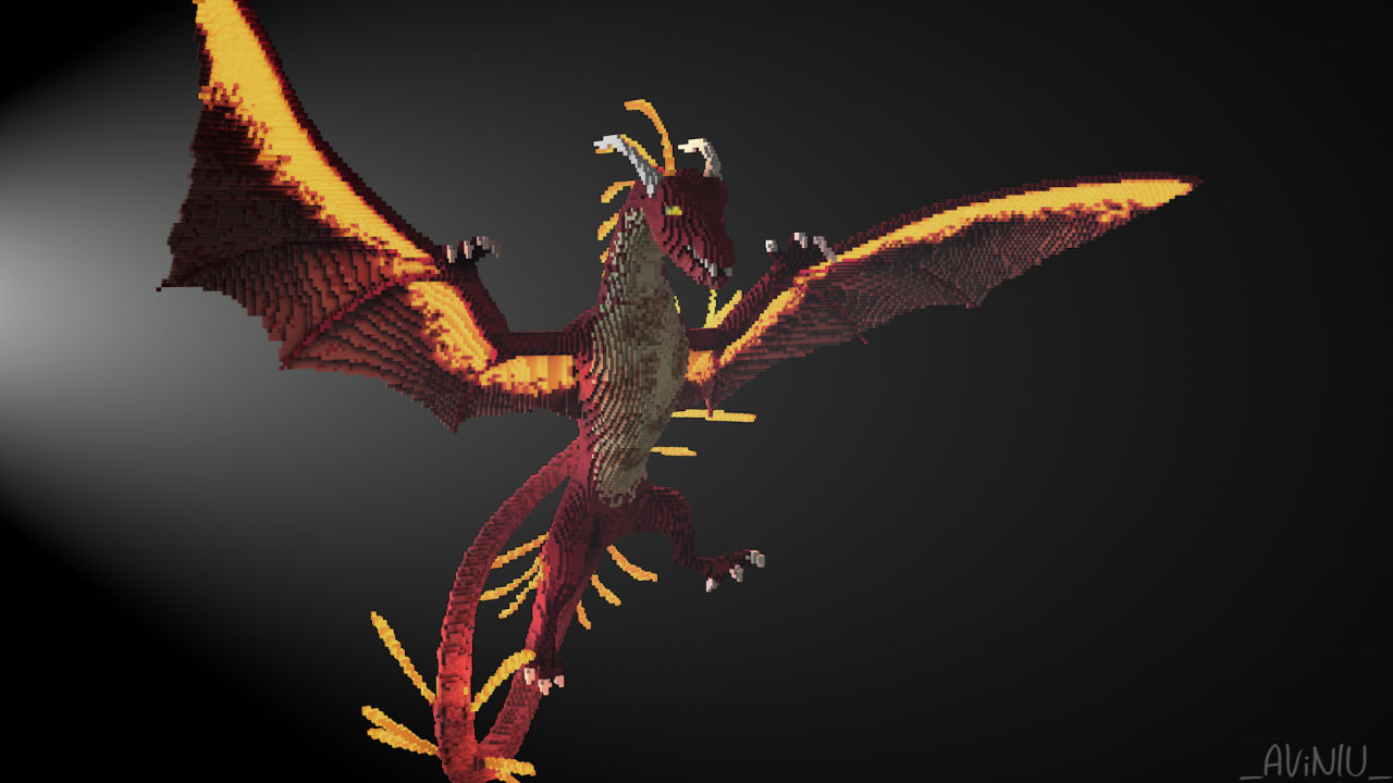 Volcano Dragon Minecraft Map