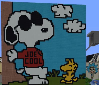 Snoopy and a Tiny Rick Woodstock combo. Minecraft Map