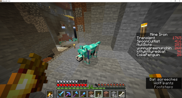 Diamond Wolf Armor 1.14 Minecraft Texture Pack