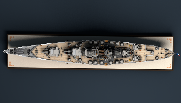 French Battleship Jean-Bart | Richelieu class [1:1] Minecraft Map