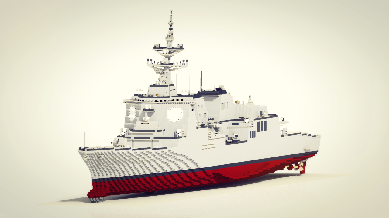 Jmsdf DD 179 maya (maya-class) destroyer 2:1 Minecraft Map