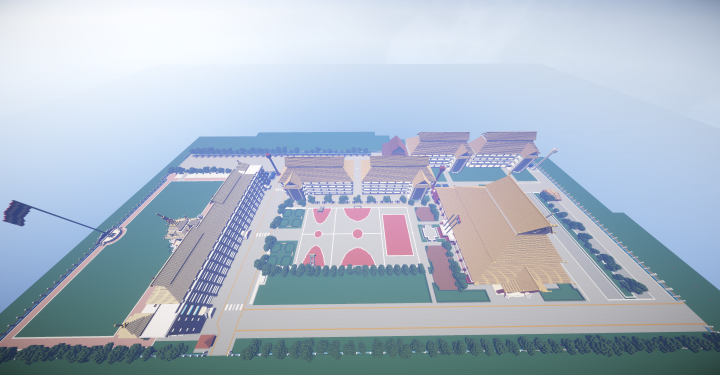 Tesaban 6 School (Chiang Rai Municipality School 6) Thailand Minecraft Map