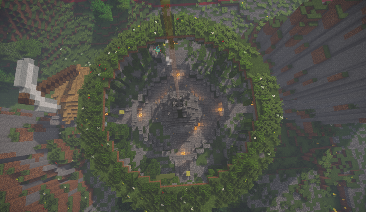 Minecraft Green Tower Spawn Minecraft Map