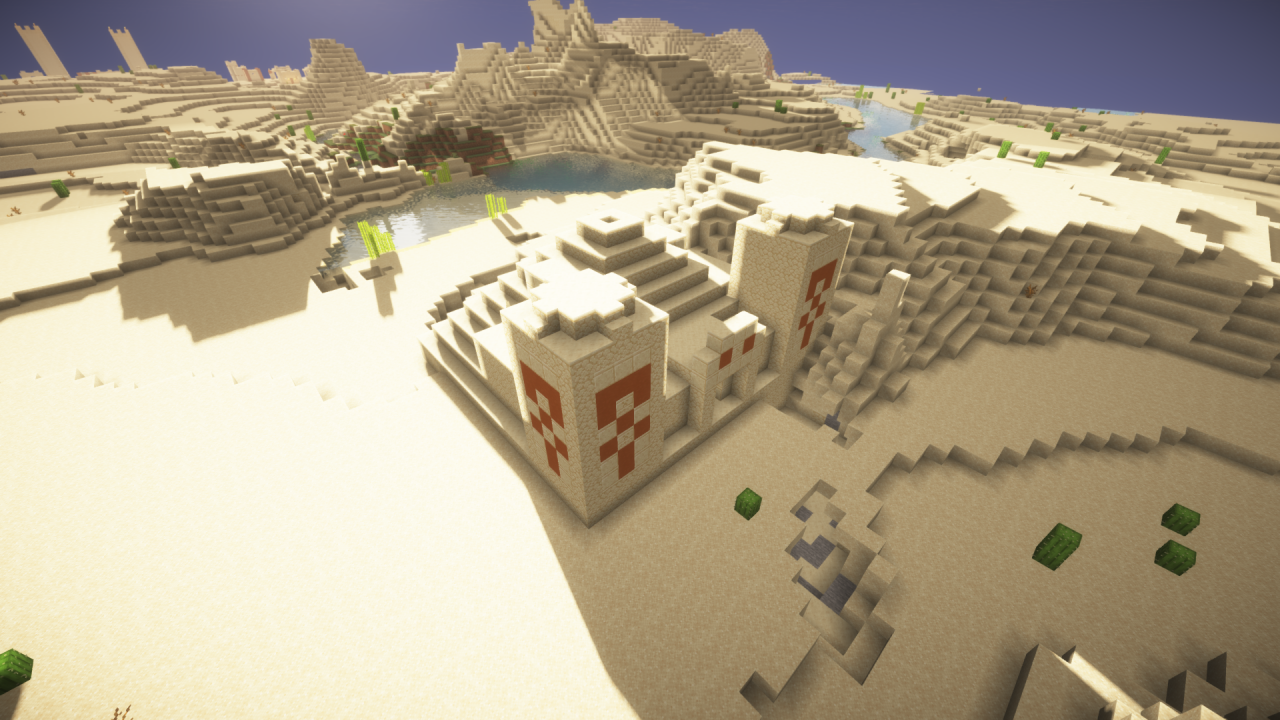 Perfect Desert Exploration Seed (Large Biomes) [1.14+] Minecraft Map