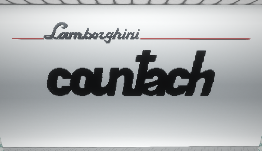 Lamborghini Countach Minecraft Map