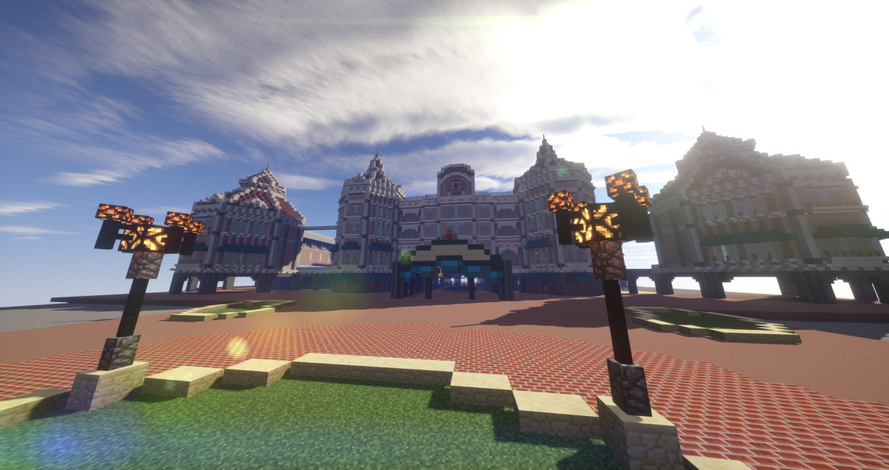 Disneyland Paris (recreation) *hotel+station update Minecraft Map