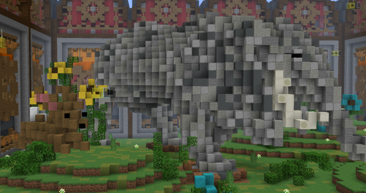 Elephant Organic Build Minecraft Map