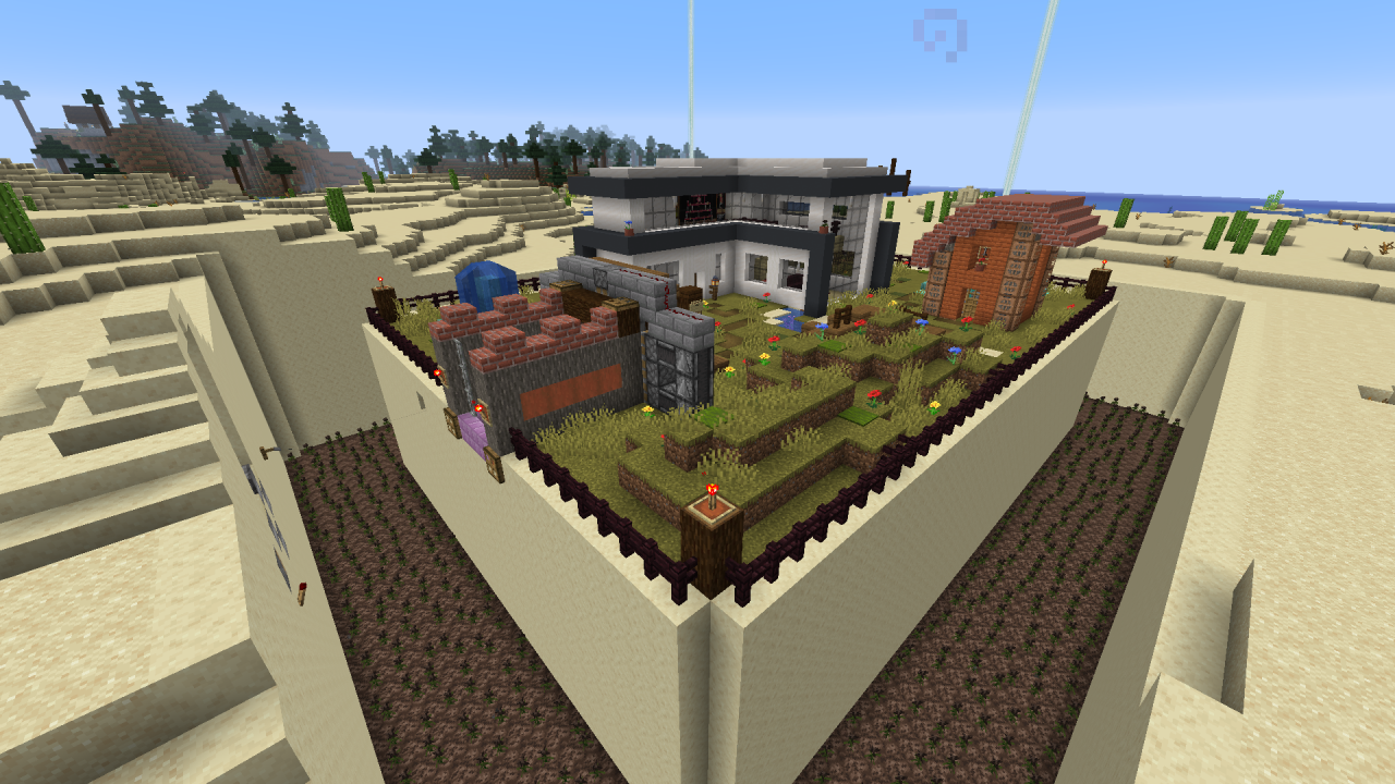100% VANILLA REDSTONE HOUSE #1 MODERN HOUSE WITH WITHER ROSE/SOUL SAND ...
