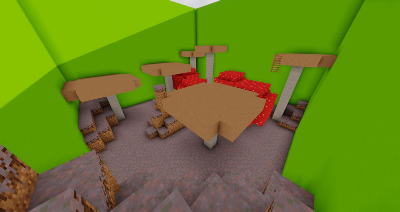 5 Levels of Find the Button Minecraft Map