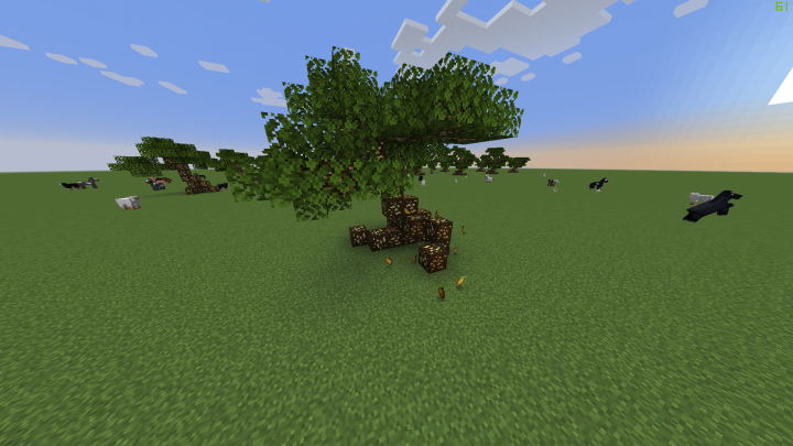 Golden Fruit Tree Texture Datapack Minecraft Map
