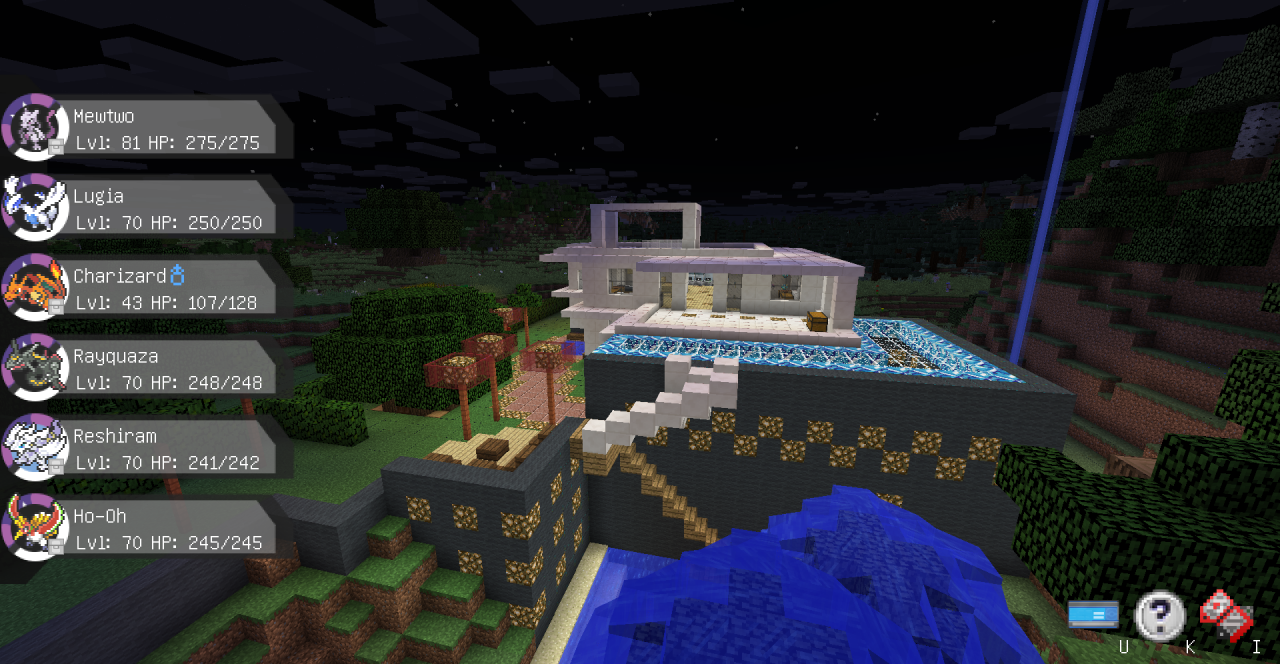 Pixelmon mod + Modern House map Minecraft Map