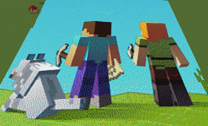 Minecraft 2x2 Map Art! (Schematica) Minecraft Map