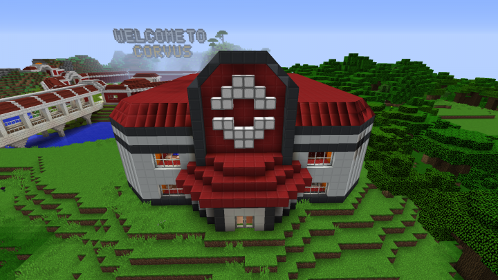 Pixelmon Corvus: Yoake City PokeCenter Minecraft Map