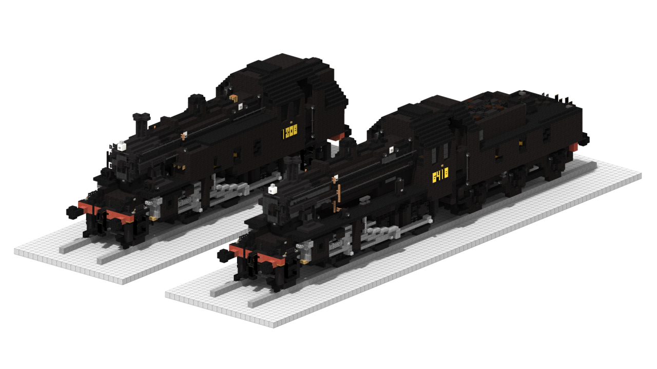 LMS Ivatt Class 2 | 5:1 Steam train Minecraft Map