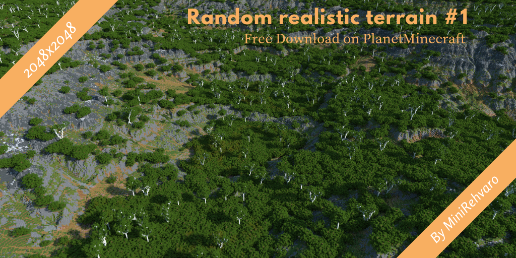 Random Terrain [Download] 2048x2048 Minecraft Map