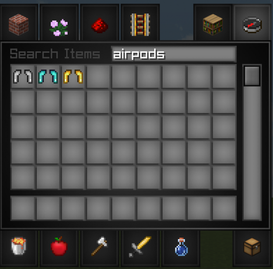 AirPods (Iron, Diamond & Gold!) Minecraft Texture Pack
