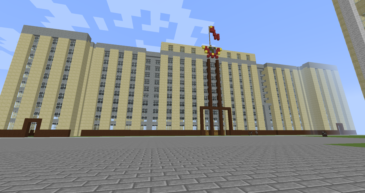[SOC] State Duma building [Mod] for kremlin project. Minecraft Map