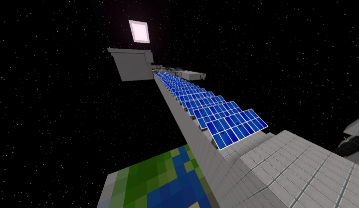 Galacticraft space station Minecraft Map