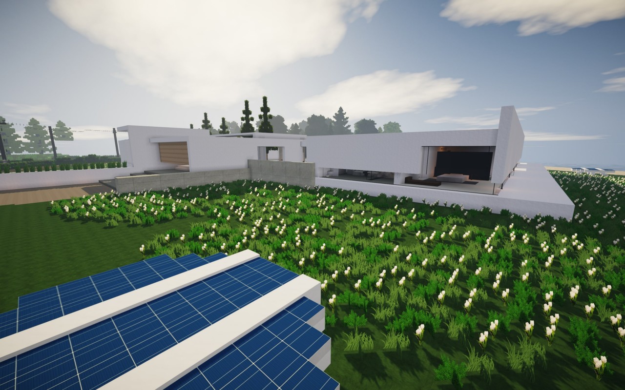 Modern Minimalist House:- BPN SERVER Minecraft Map
