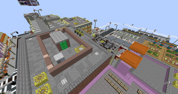 The 4 elements in Island Form Minecraft Map