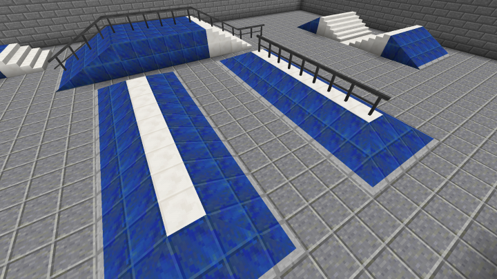 Skatepark + functional skateboard (MrCrayFish´s mod) Minecraft Map