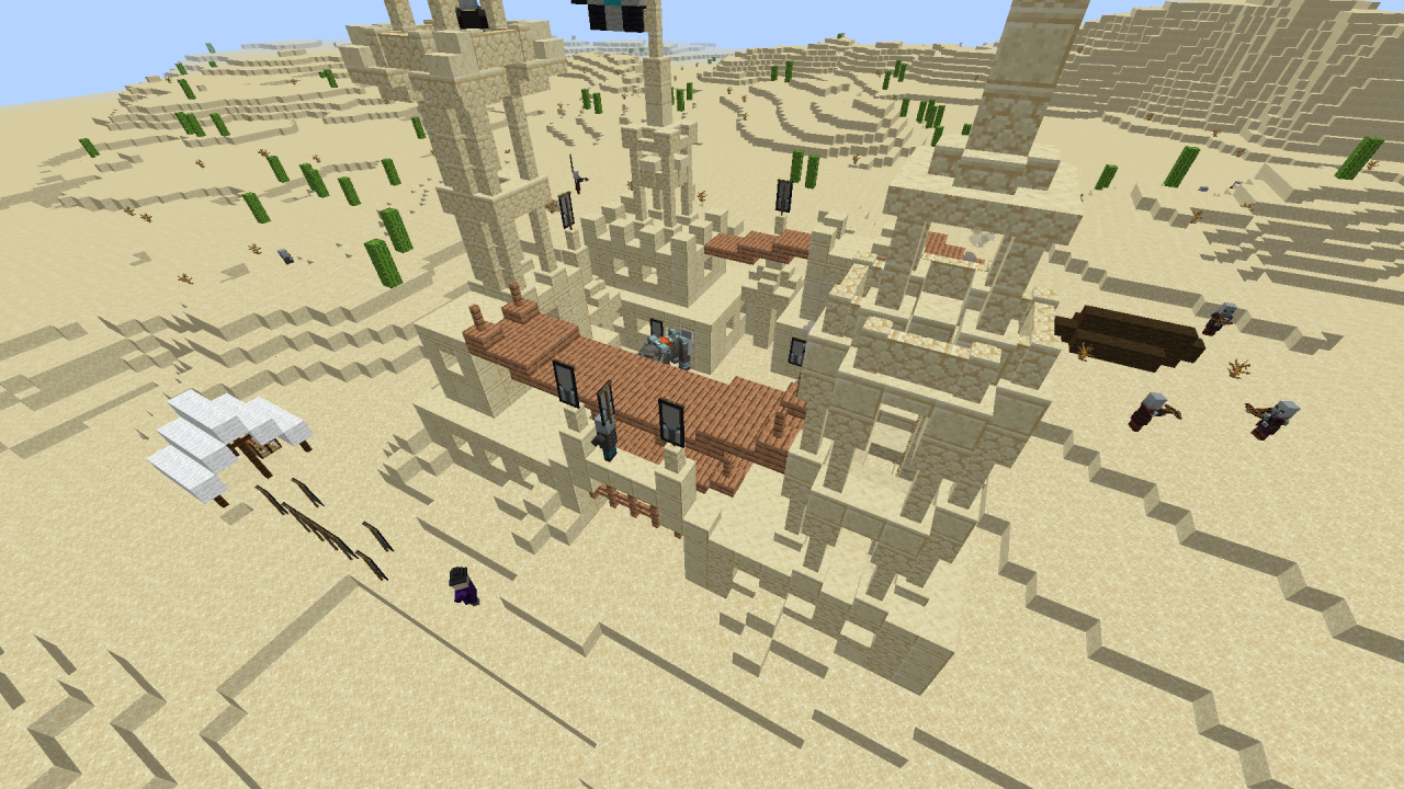 Map "Pillager Mansion:Desert" Minecraft Map