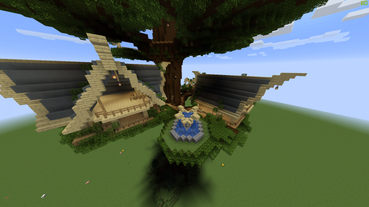 Elven Village Tree House Minecraft Map