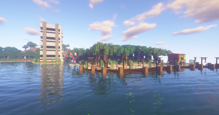 My 100% Custom Beach Minecraft Map