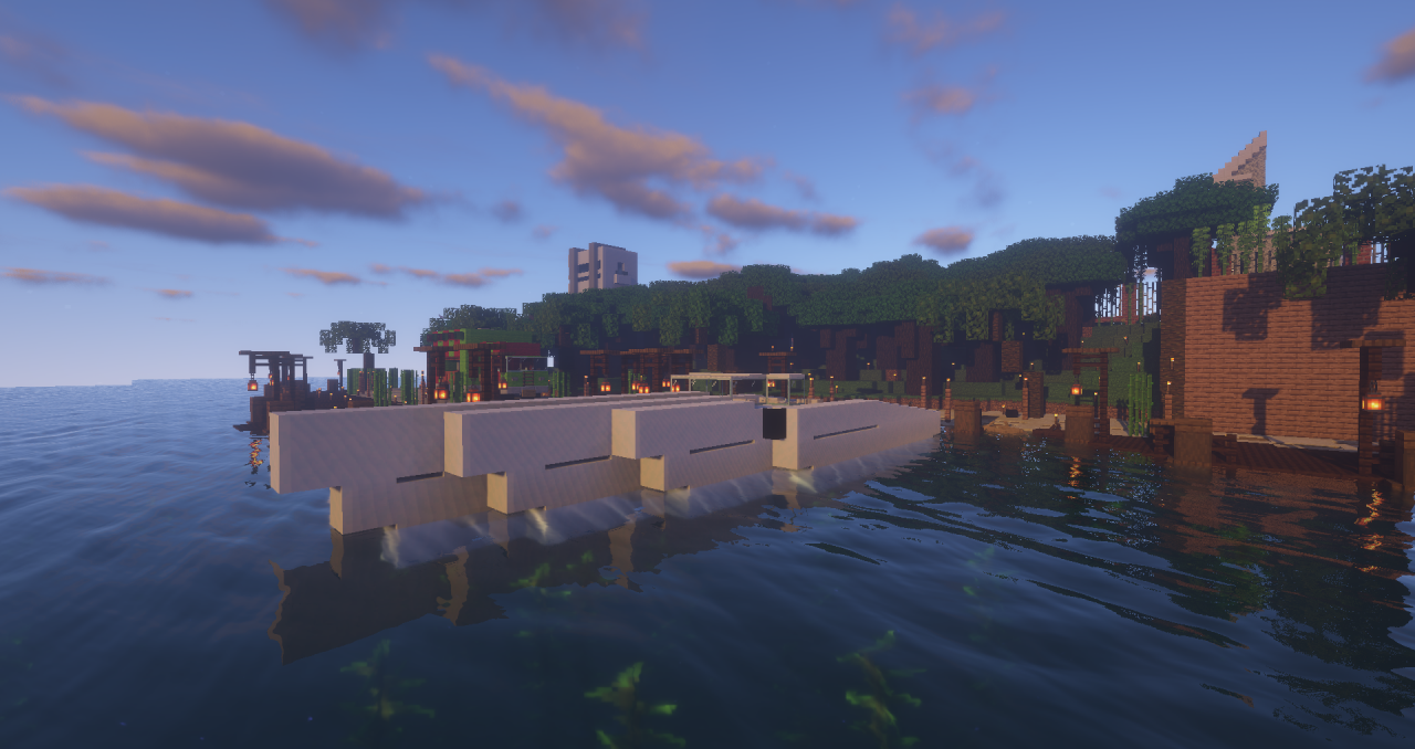 My 100% Custom Beach Minecraft Map