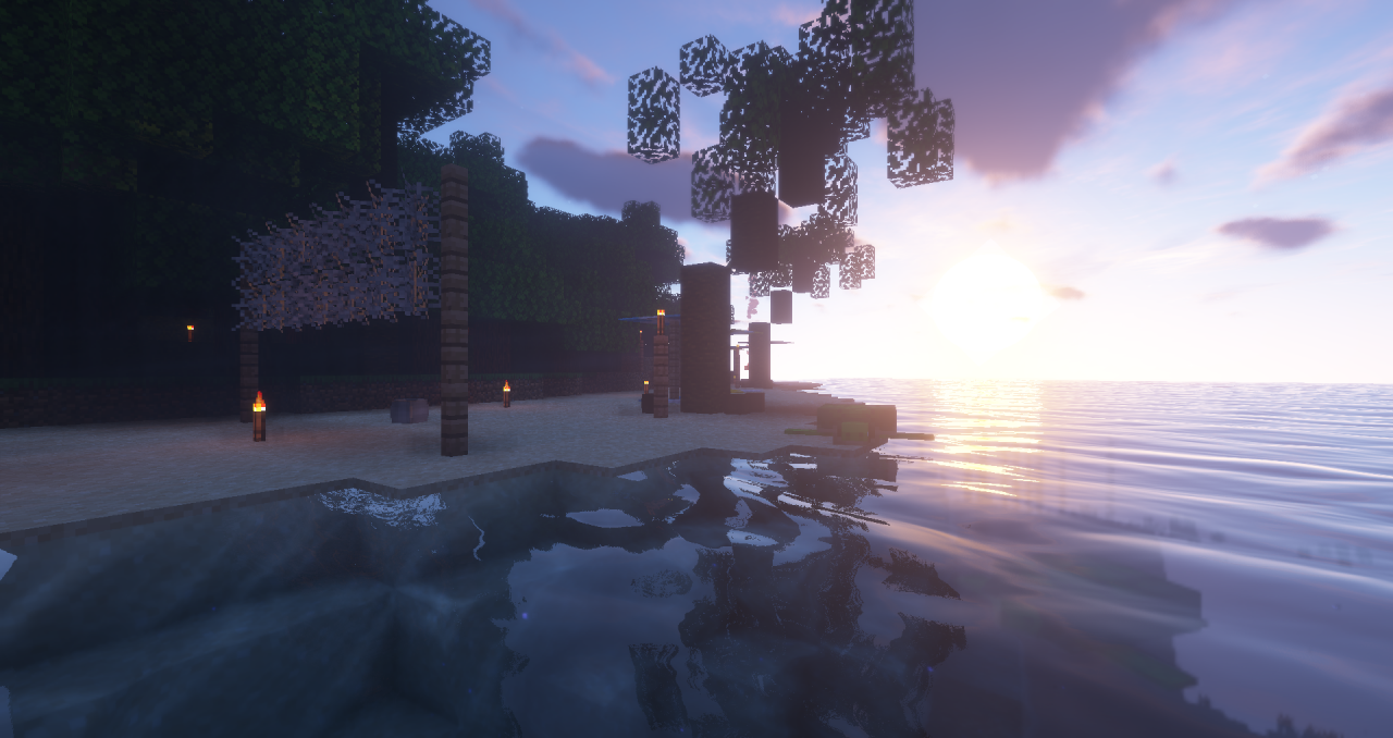 My 100% Custom Beach Minecraft Map