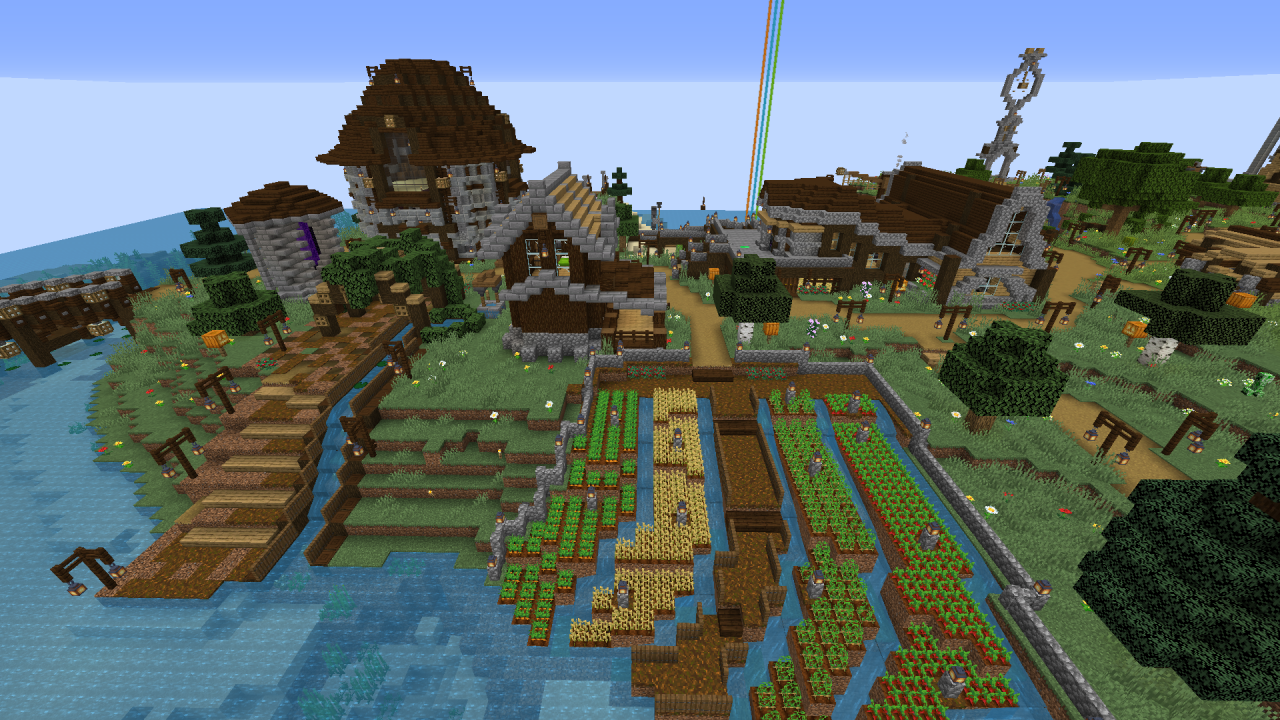 Minecraft full survival server overview! Minecraft Map