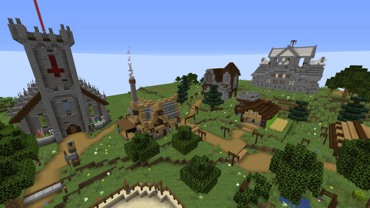 Minecraft full survival server overview! Minecraft Map