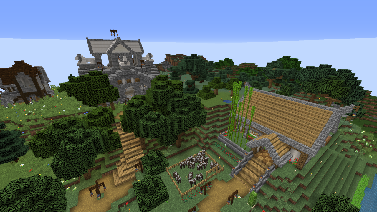 Minecraft full survival server overview! Minecraft Map