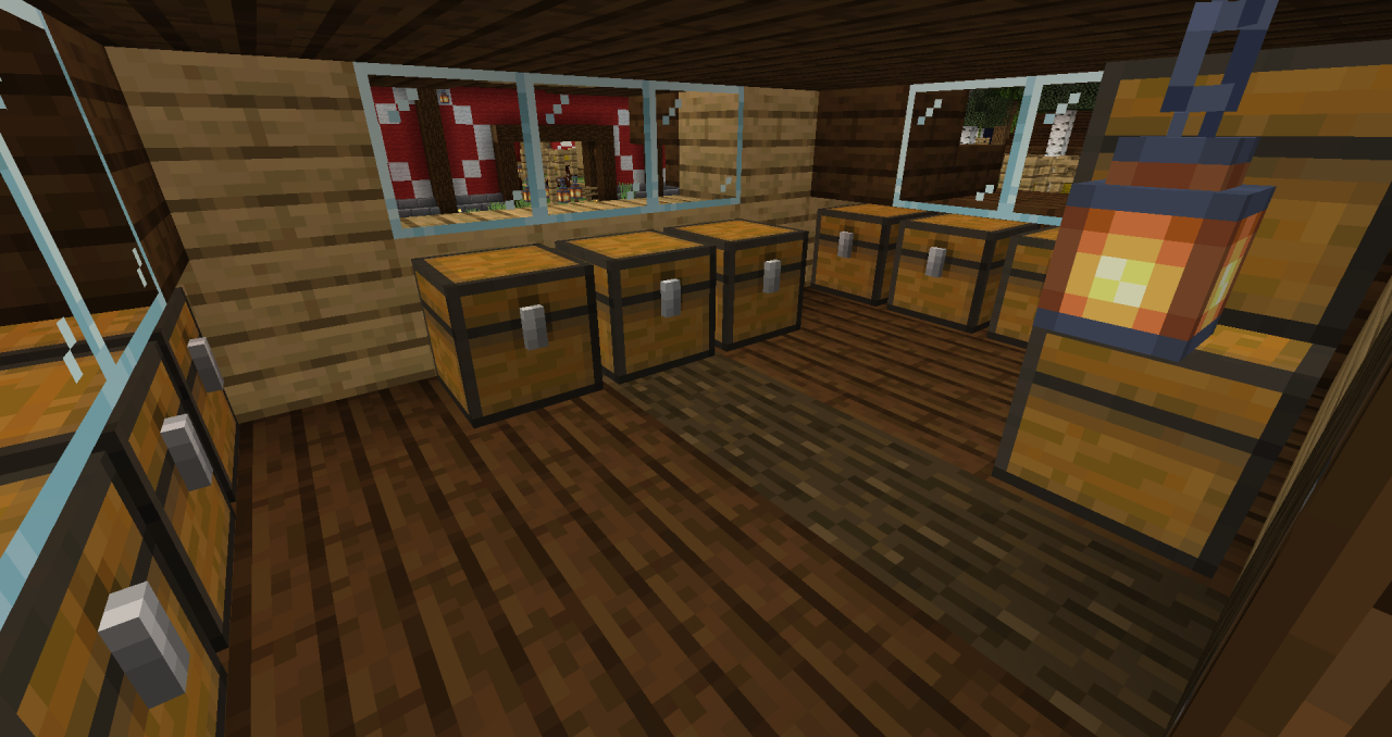 medium low pitch roof house Minecraft Map