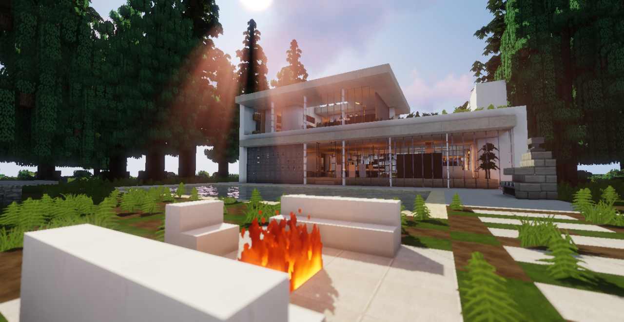 Slate | Riverside Contemporary House | Dalewood Minecraft Map