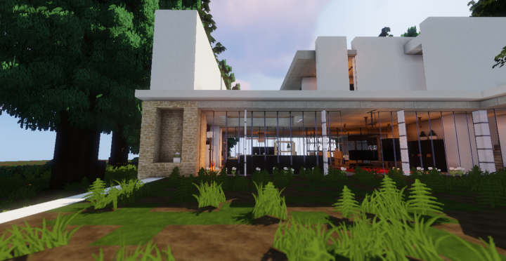 Slate | Riverside Contemporary House | Dalewood Minecraft Map